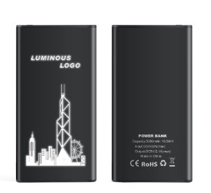 China Custom Logo Slim Power Bank Mini 5000mAh Portable Battery Charger ...