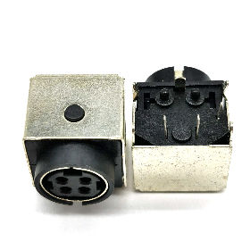 China Black DIN 4 Pin Female PCB Mount on Global Sources,Video ...