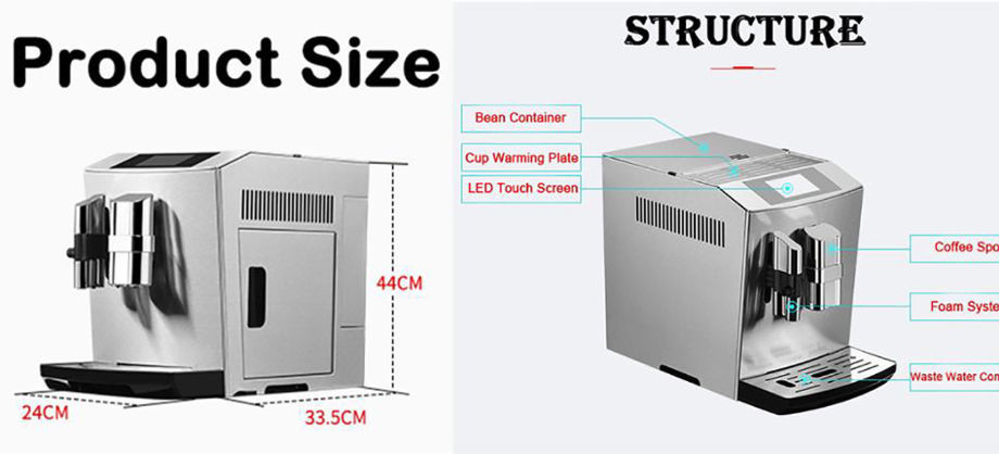 China Top sell expresso coffee machine fully automatic coffee machine ...