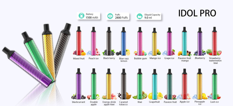 China Authentic HZKO IDOL MAX Disposable E-cigarettes device 1500mAh ...
