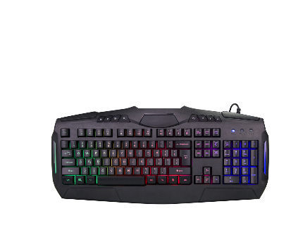 Programmable gaming keyboard with rainbow led backlight USB port oem ...