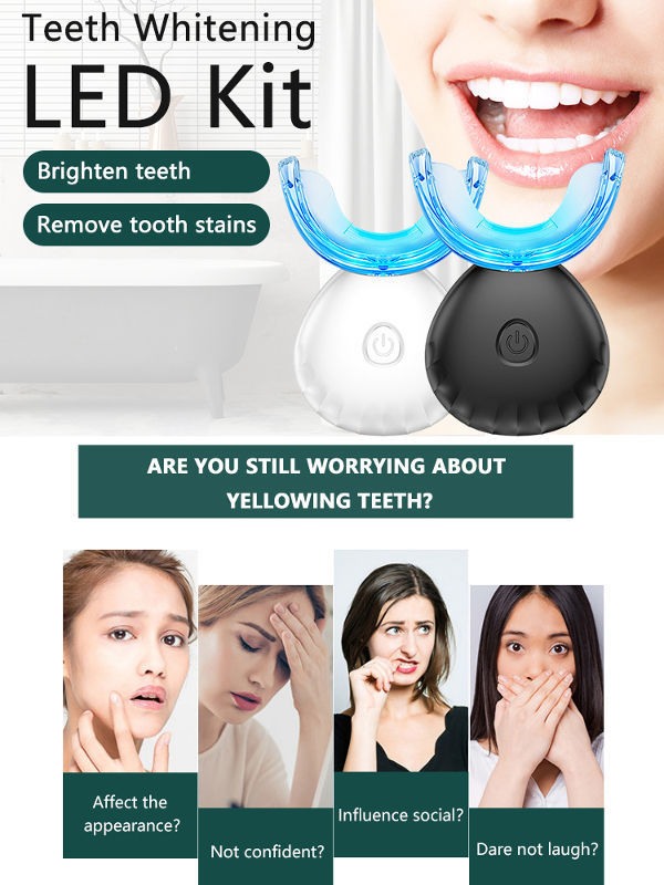 China Custom wireless gum protector teeth whitening led whitener kit on ...