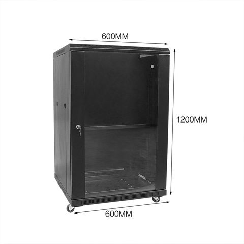 China Black Iron 19 Inch 22U Big Size Floor Network Cabinet Server Rack ...