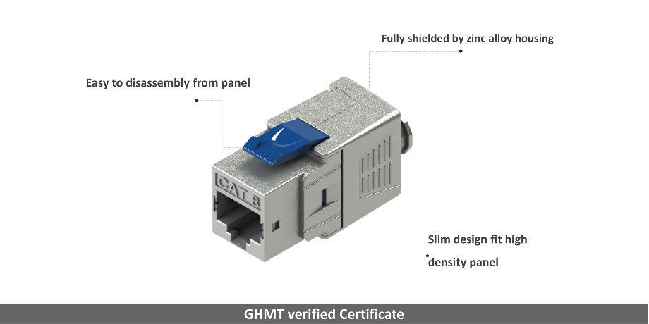 Taiwan GHMT Verified Cat.8 STP Tooless Cable Keystone on Global Sources ...