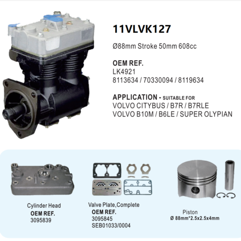 China Air compressor suitable for VOLVO FH12/FH16/FM,LP4985/20429339 ...