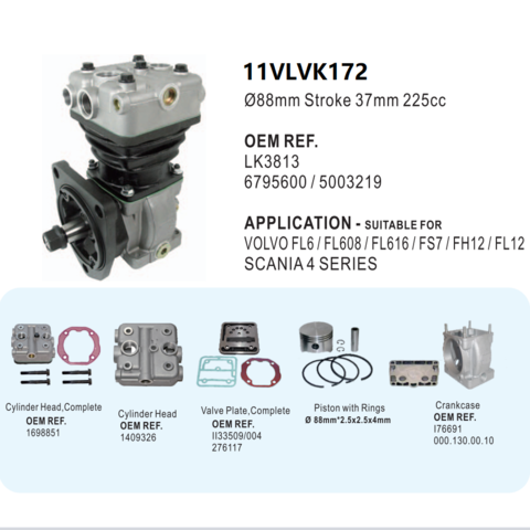 China Air compressor suitable for VOLVO FH12/FH16/FM,LP4985/20429339 ...