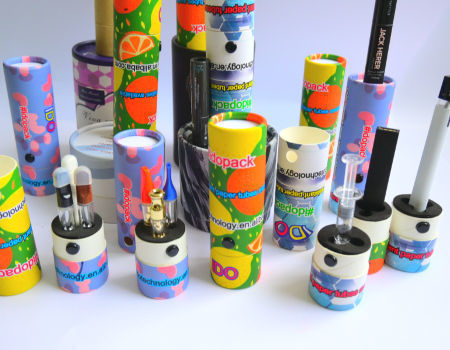 Custom OEM vape cartridge cardboard packaging paper tube cartridge ...