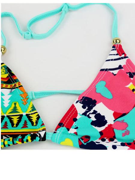 China Girls' Willow V-Neck Bikini Beach Sport 2-Piece Swimsuits on ...