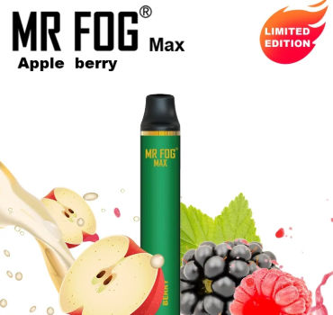 1000 Puffs Mr Fog Max Disposable Vape Pen 5% Nicotine With Different ...