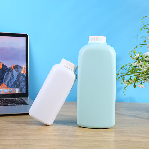 China Large capacity HDPE plastic dry powder bottle light blue custom ...