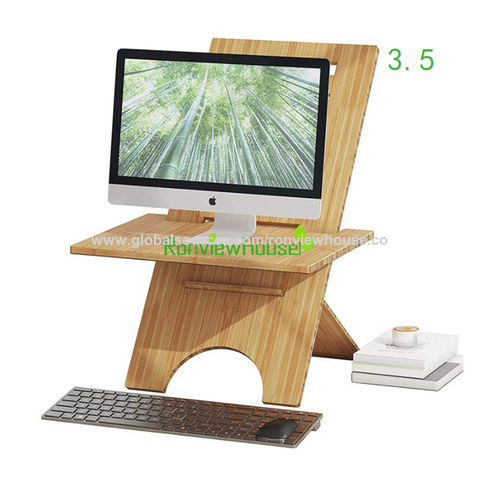 China Bamboo Computer Stand Adjustable Bamboo Laptop Stand Adjusting ...