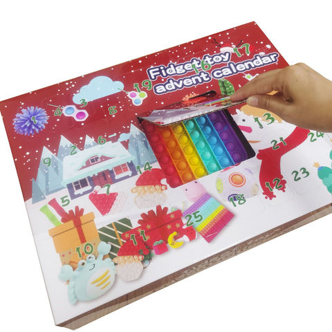 China Christmas Fidget Toys Blind Box Gifts Countdown DIY Anti Stress ...