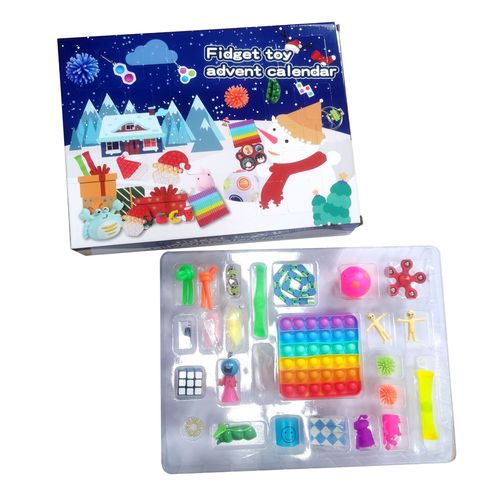 China Christmas Fidget Toys Blind Box Gifts Countdown DIY Anti Stress ...