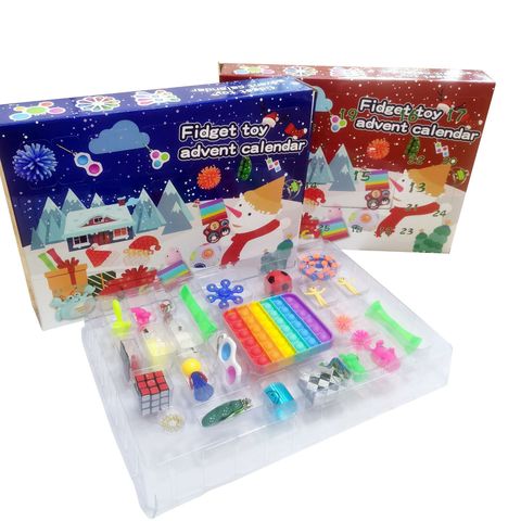 China Christmas Fidget Toys Blind Box Gifts Countdown DIY Anti Stress ...