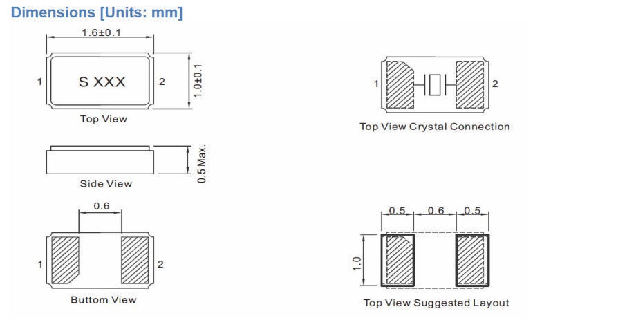 China SJK SMD Tuning Fork Crystal with 1610 32.768K 7pF 20ppm Watch Crystal Resonator on Global ...