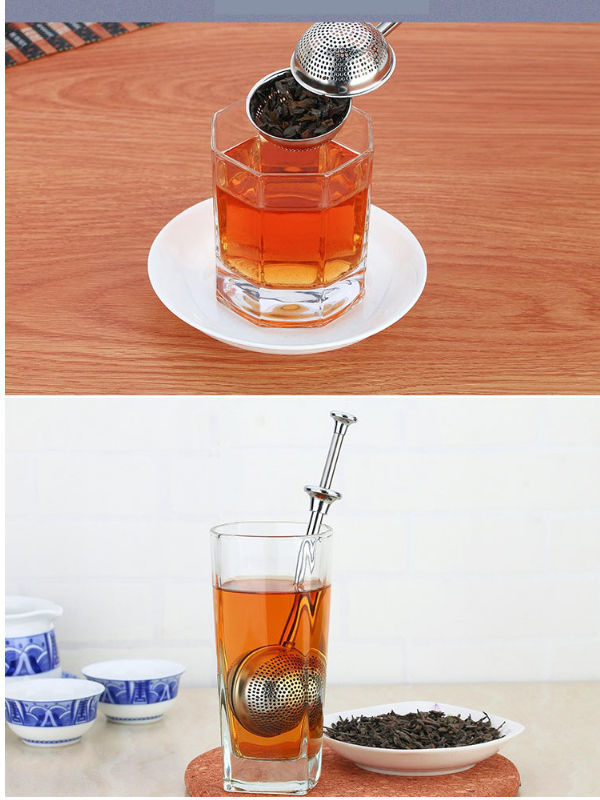 China Food Grade Double Handle Tea Infuser Stainless Steel Tea Filter ...