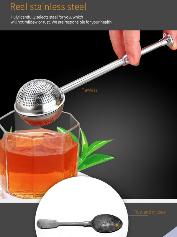 China Food Grade Double Handle Tea Infuser Stainless Steel Tea Filter ...