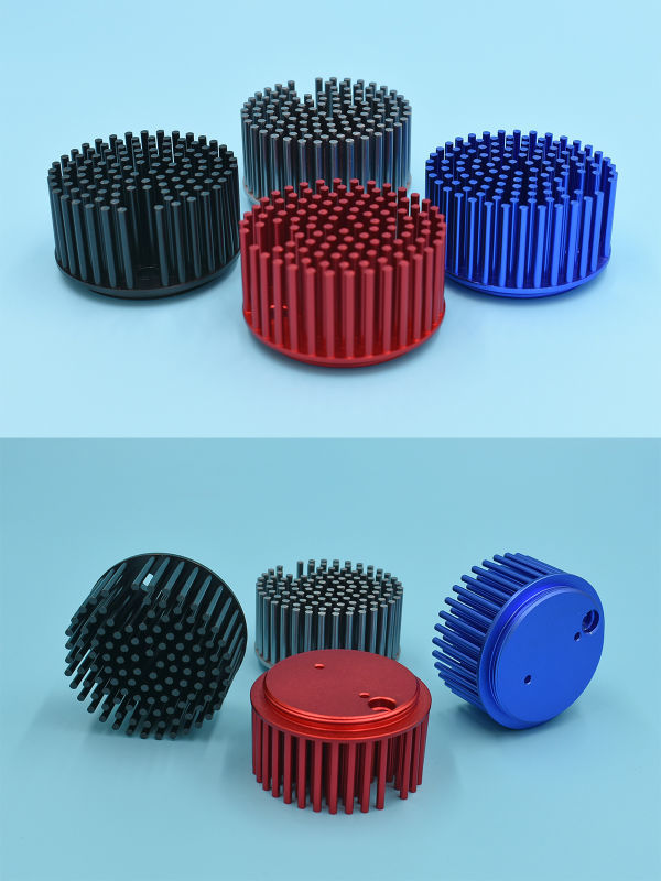 China Custom high quality Round Aluminum cold forged heat sink LED ...