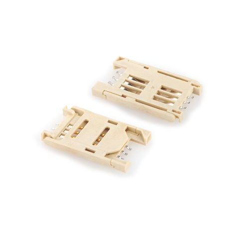 China MUP White colour Plastic material bigger hole 6 Pin SIM card ...