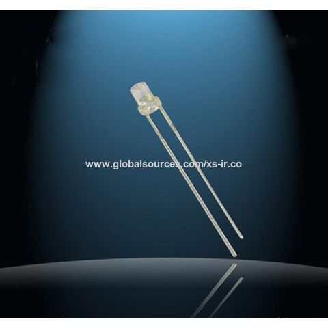 China LED diode,3mm round super red LED emitting diode with red ...