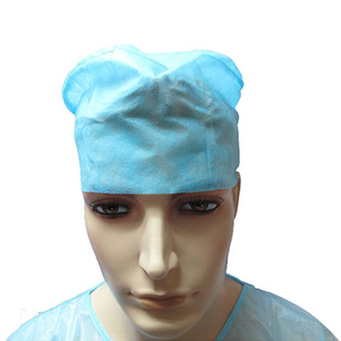 China Nonwoven Doctor Cap Machine Made Wholesale Doctor Cap With Ties ...