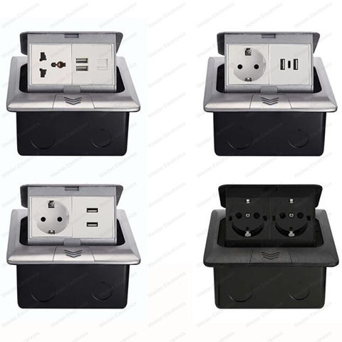 China Bounce-up Ground Floor Power socket, UK style, dual Ports on ...