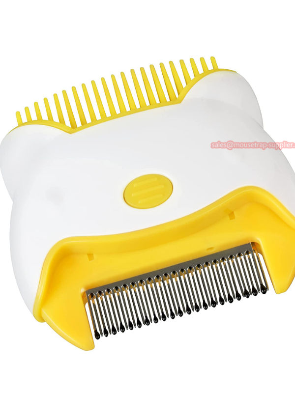 China Electric Flea Comb Lice Nits Remover with Metal Tines for Cat and ...