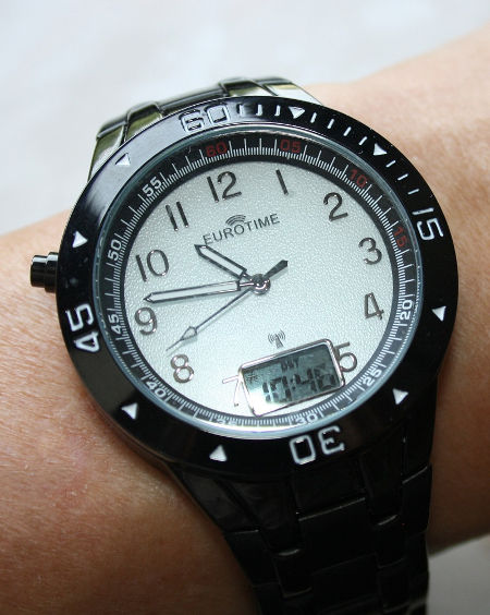 Luminous Radio Controlled Watch,Stainless Steel Watchband Waterproof ...