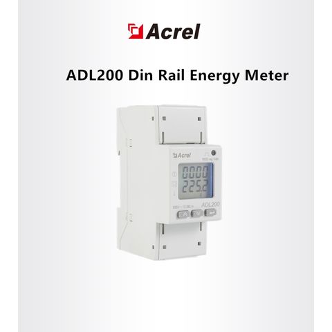 China Industrial dedicated rail mount energy meter with MID ...