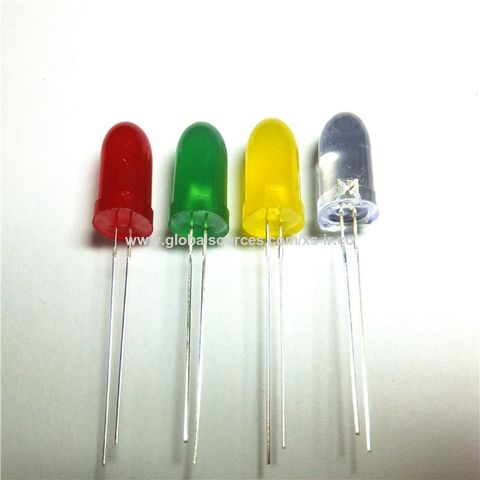 China Through hole LED,lamp LED with red diffused red color LED multi ...