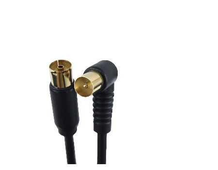 China 15M 110dB Black Straight to Right Angle Flex TV Aerial Cable ...