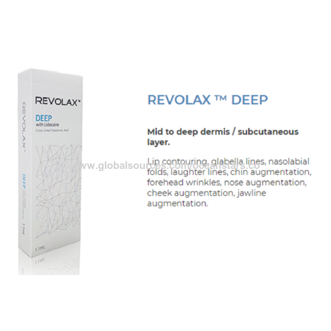 China CE revolax filler injectable dermal filler 1.1ml for lip cheek ...