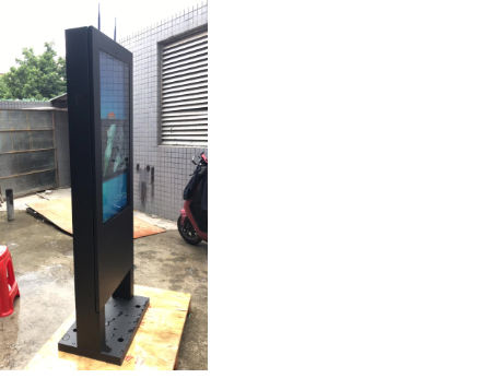 49" outdoor kiosk with touch screen 4G WIFI standing advertising ...
