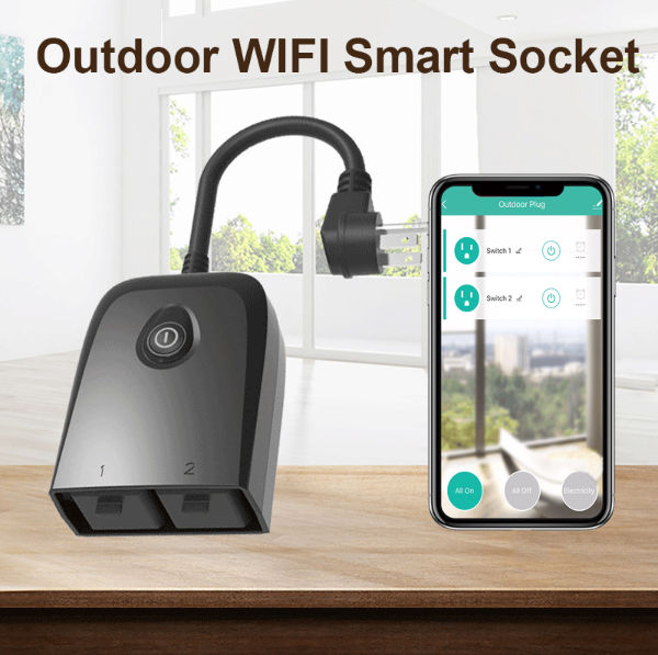 China US Outdoor Smart Socket Plug Tuya Wifi Remote Control Outlets ...