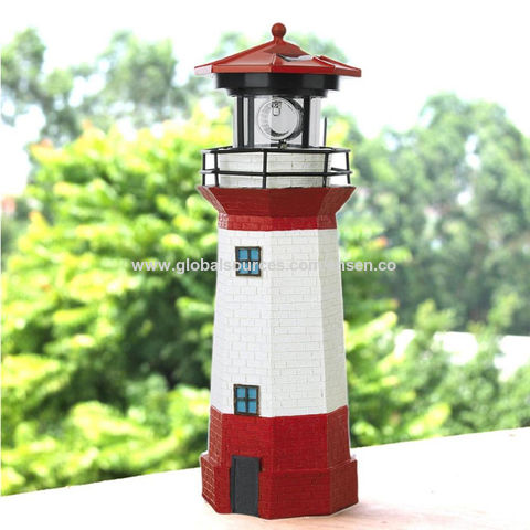 China Lighthouse With rotating Solar Light on Global Sources,Lighthouse ...