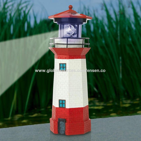 China Lighthouse With rotating Solar Light on Global Sources,Lighthouse ...