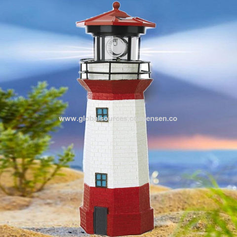 China Lighthouse With rotating Solar Light on Global Sources,Lighthouse ...