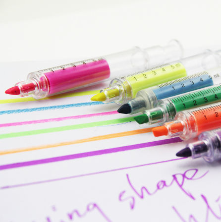 China Solid Highlighter,White/Black/Color Barrel ,Cusotmized ,Non-toxic ...