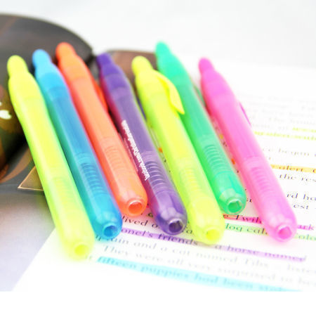 China Solid Highlighter,White/Black/Color Barrel ,Cusotmized ,Non-toxic ...