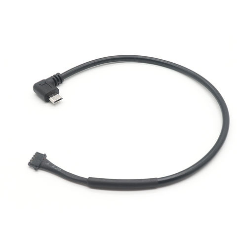 China USB 2.0 Micro B Male Right Angle To Molex 1.5 4Pin Black Total ...