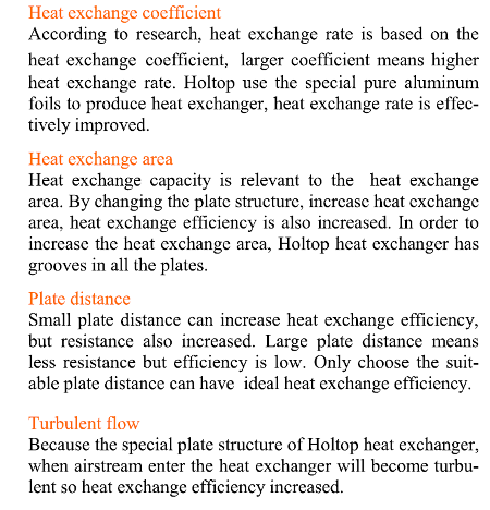 ERV customized size crossflow sensible plastic frame industrial air to ...
