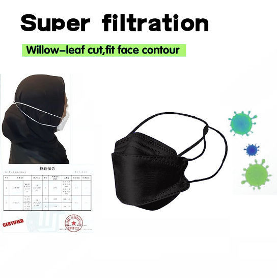 Headloop Disposable KF94 3D Face Mask 4ply Fish Type 4 layers Facial ...