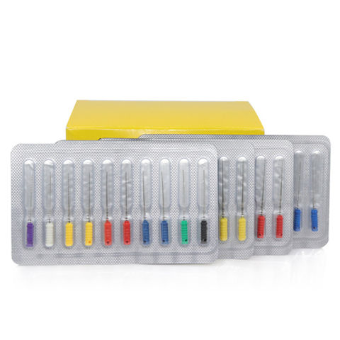 China Dental stalked pulp extraction needle with barbed nerve broach ...