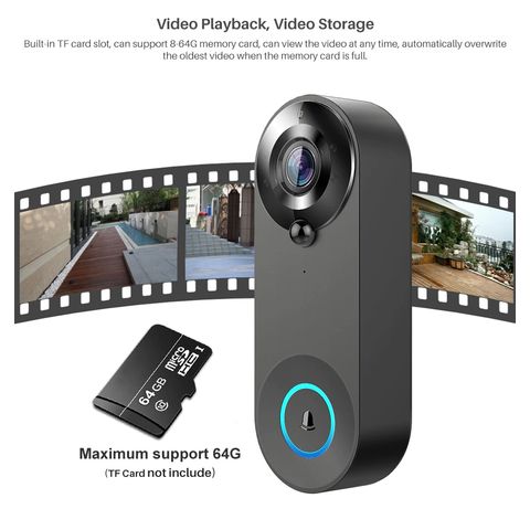 China New version Smart Home phone app control Wifi Ring Door Bell ...