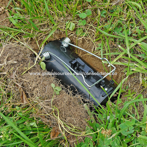 China Outdoor Spring Loaded Black Hole Rodent Gopher Trap Pest Control ...