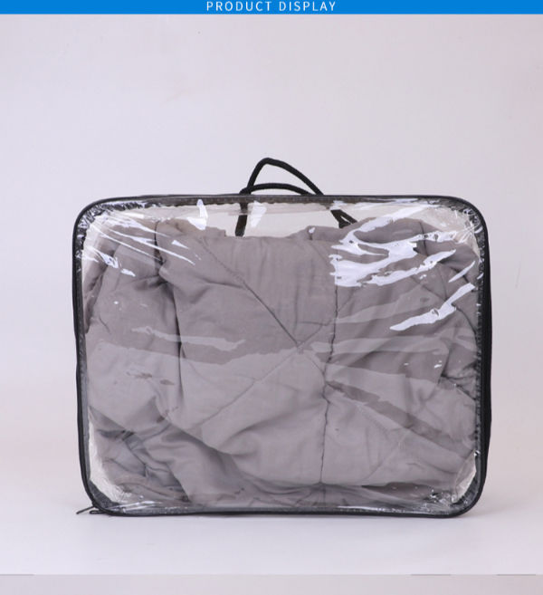 China PVC steel wire bag, home textile zipper bag, quilt and blanket ...