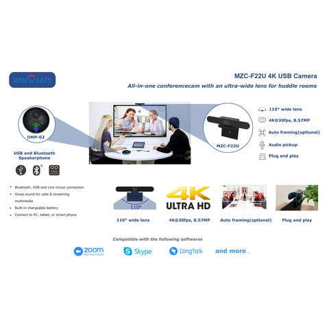 China 4K HD smart AI auto framing 4X EPTZ camera Video Conference ...