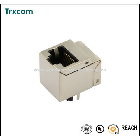 China POE RJ45 Fastjack Vertical with 10/100Base-T Magnetic HFJV1-RP48-L12RL on Global Sources ...