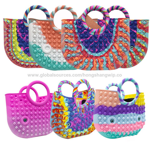 China Fashion Stress relief toys Fidget Bag Purse Push Press Bubble ...