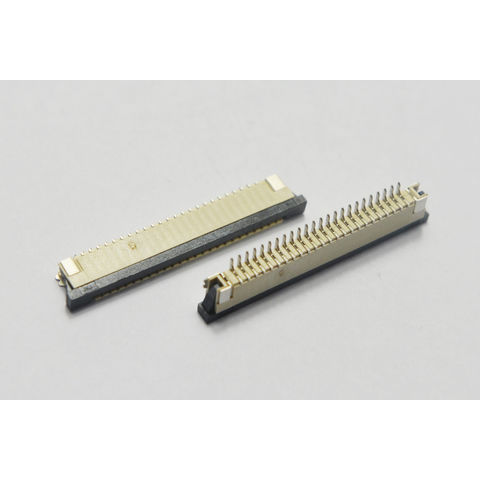 China 1.0mm pitch surface mount FPC connectors ,2.5H bottom contact ...